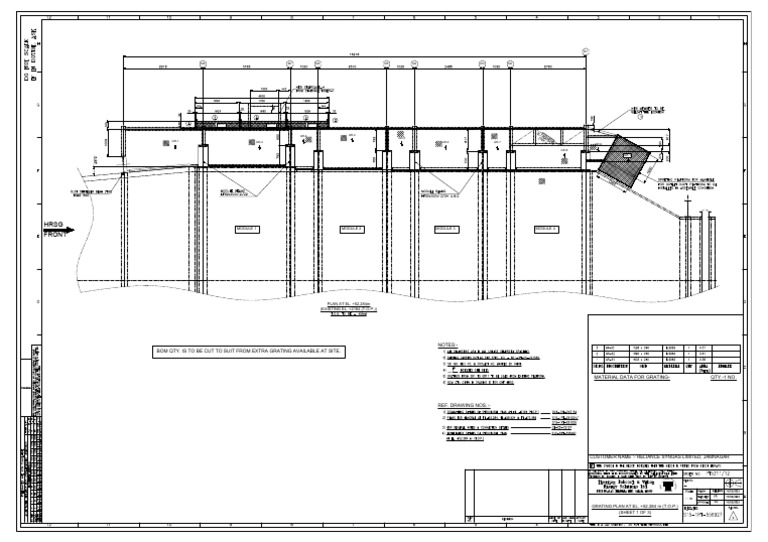 S15-1RT-556927 Grating Plan at El. +52.284 (T.o.p.) (Sheet 1 of 3) | PDF