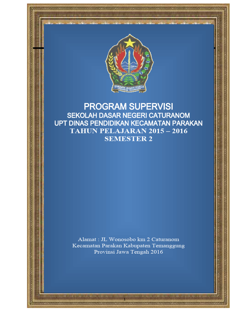 Program Supervisi Kepala Sekolah | PDF | Karier & Perkembangan | Pengembangan Diri