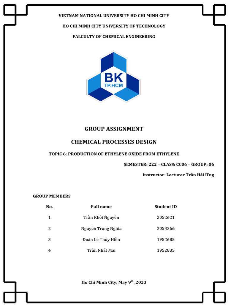 Gr6 Processes Design Final | PDF | Catalysis | Sterilization (Microbiology)