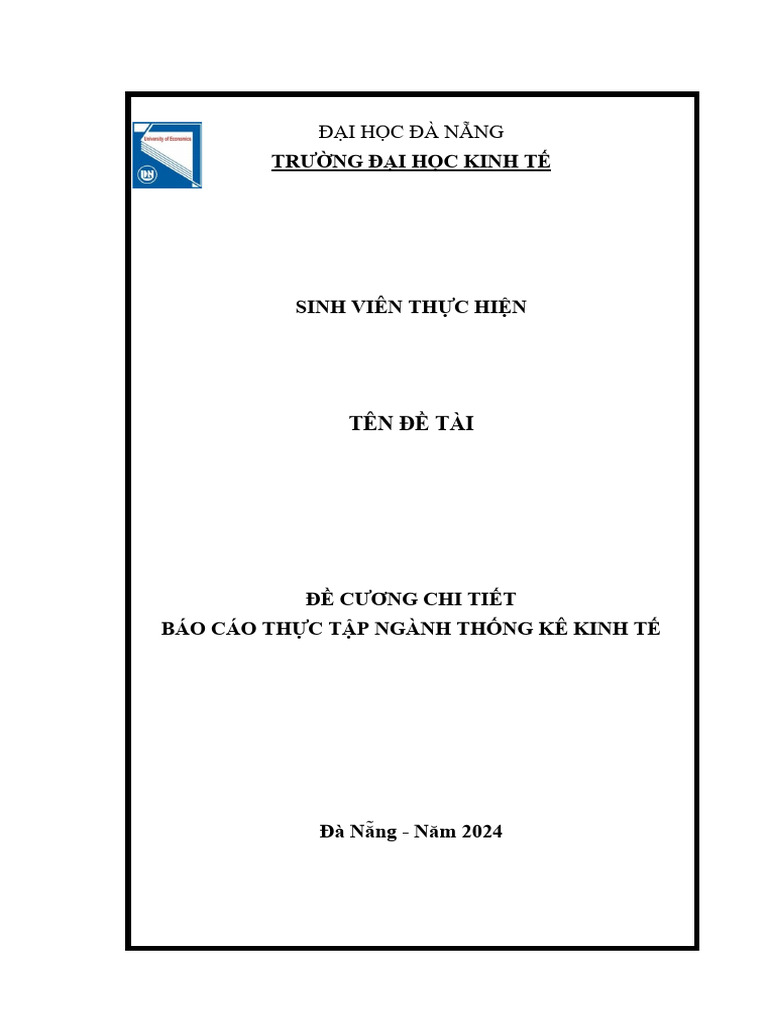 mẫu viết - ĐỀ CƯƠNG CHI TIẾT - BCTT | PDF