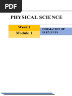 Q3 G11 Physical Science Module 1 | PDF | Stars | Star Formation