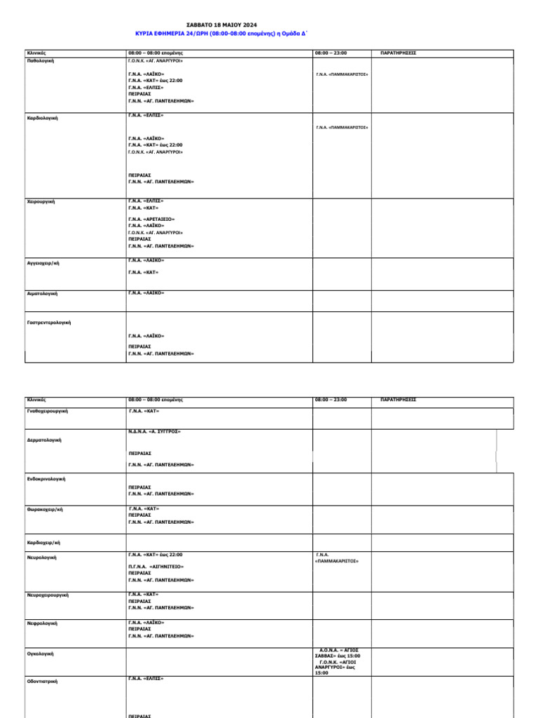 ΣΑΒΒΑΤΟ 18 ΜΑΙΟΥ 2024 | PDF