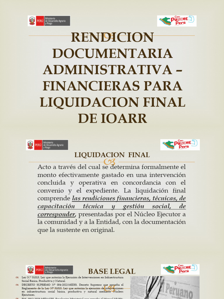 Liquidación Final de IOARR | PDF | Bancos | Cheque