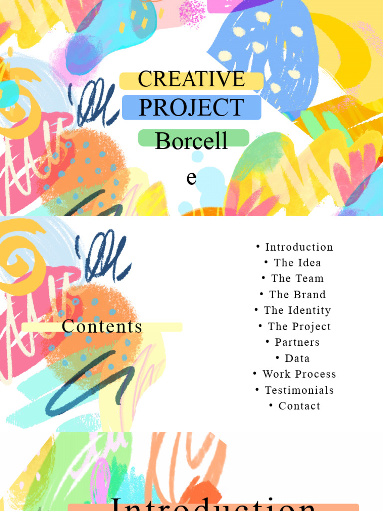 Yellow Watercolor Organic Creative Project Presentation | PDF