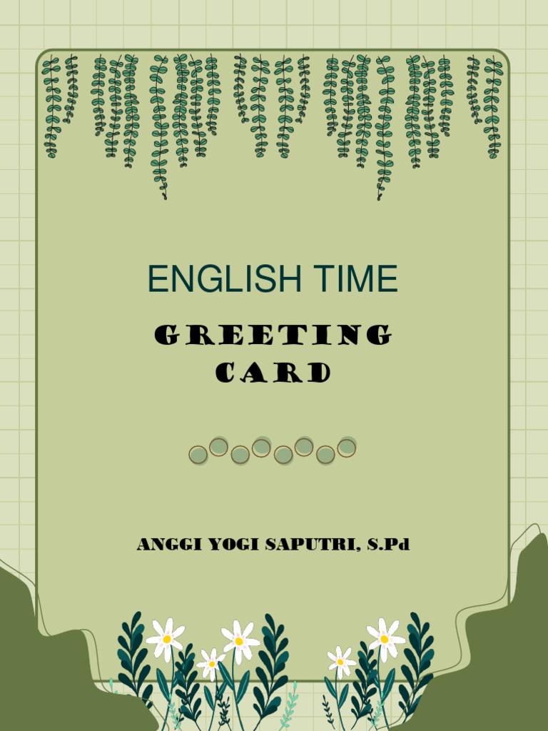Greeting Card Structure and Purpose | PDF