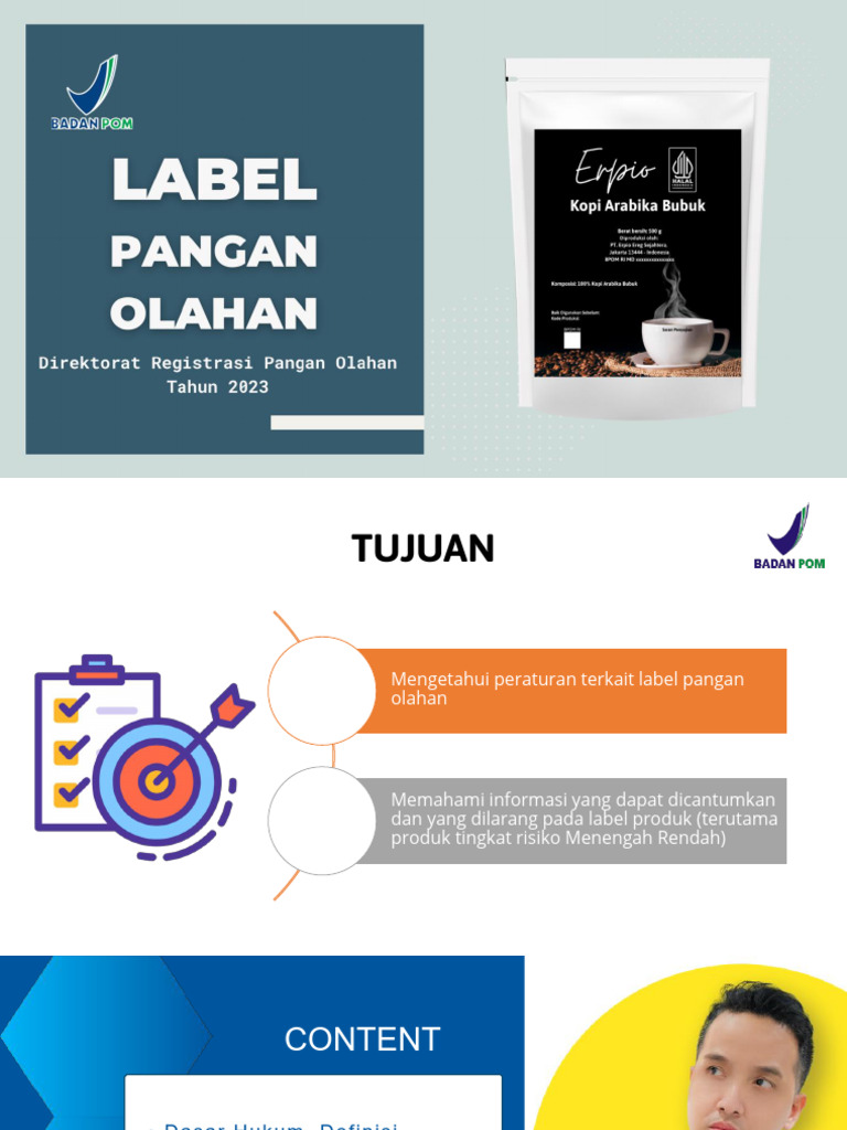 3.) Label Pangan Olahan (FINAL) | PDF