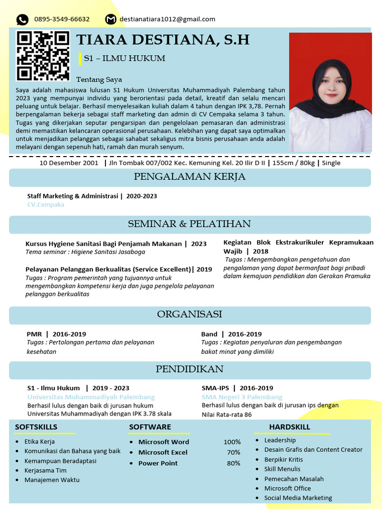 CV - Tiara Destiana | PDF