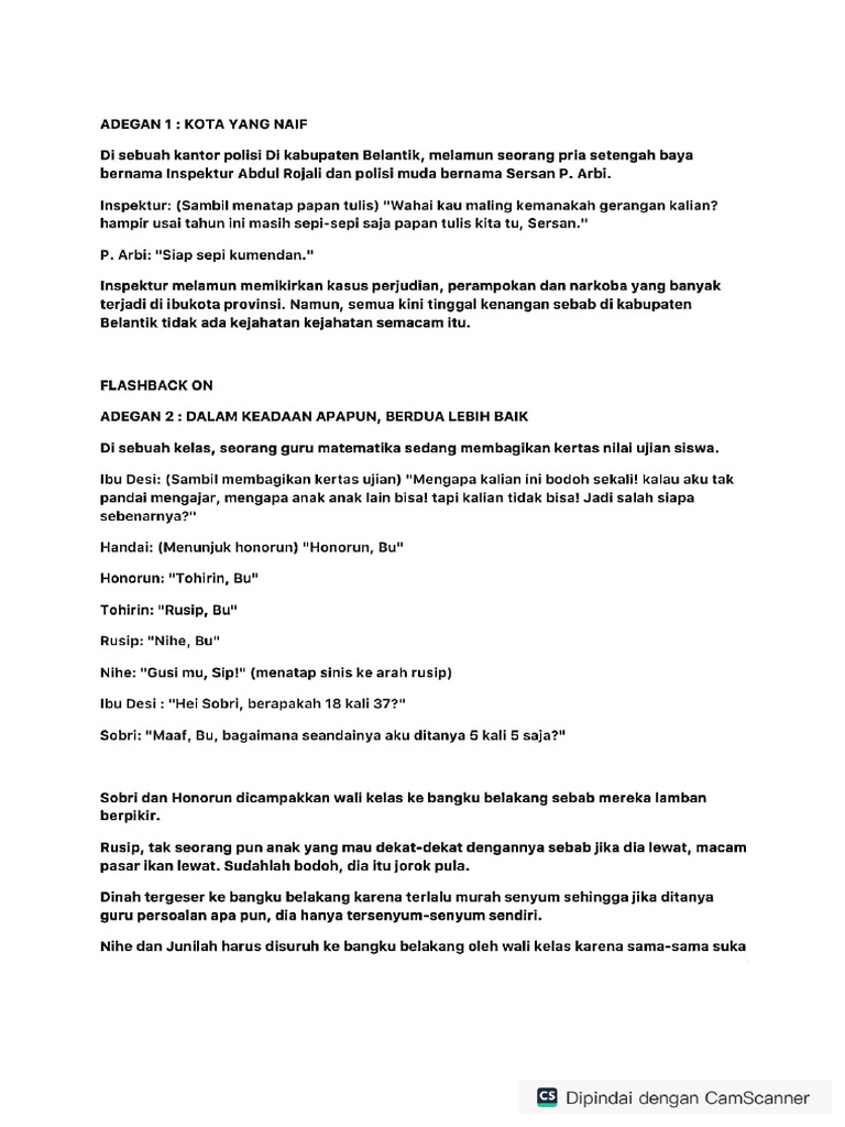 Naskah Orang-Orang Biasa | PDF