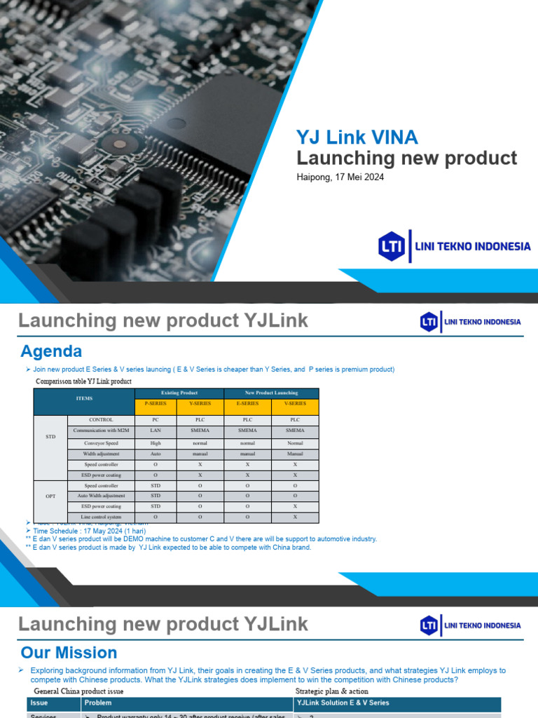YJLink E & V Series Launch Event | PDF | Business | Economies