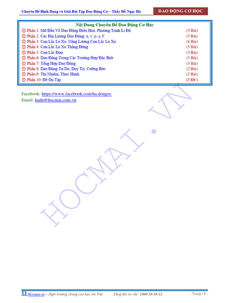 Chuyen D DNH DNG Va Gii Bai TP Dao | PDF