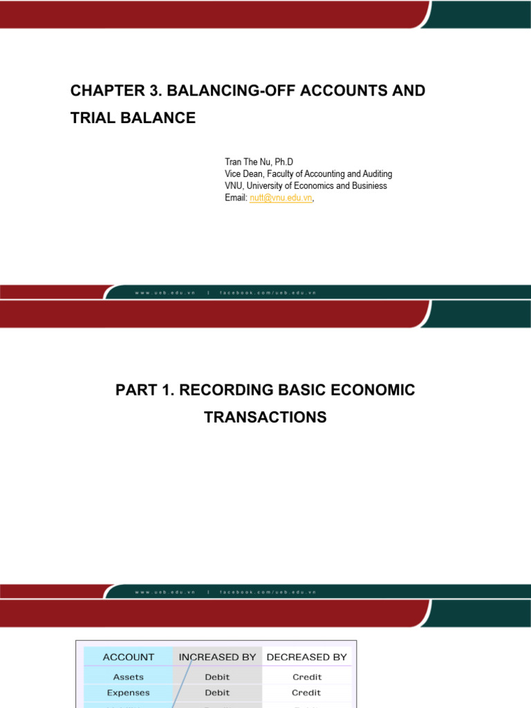 3.1 Lecturer1.Chapter3.Balancing Off and Trail Balance | PDF | Debits ...