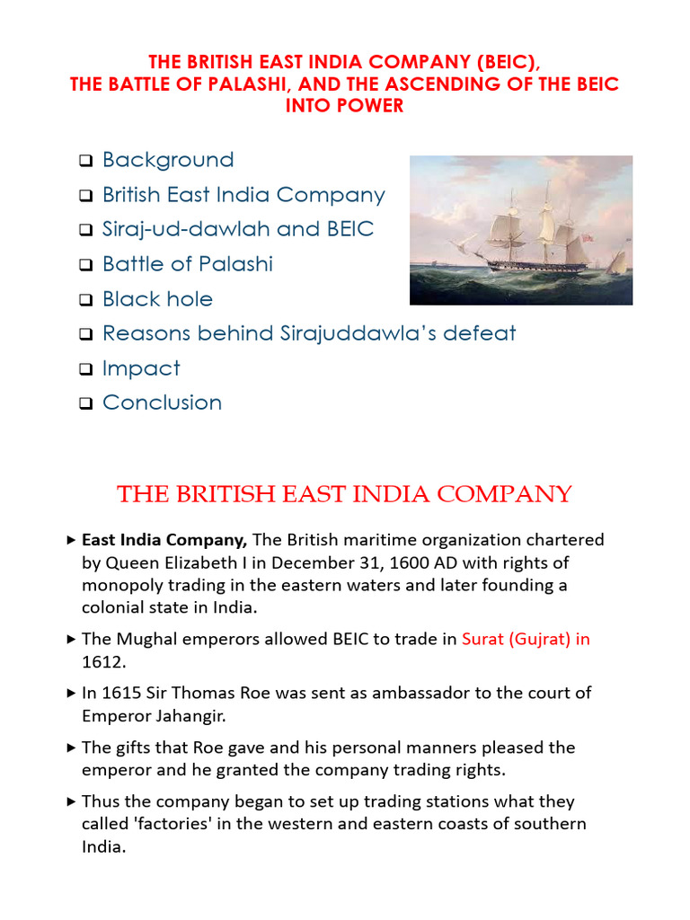 Topic 1 The Battle of Palashi | PDF | Bengal