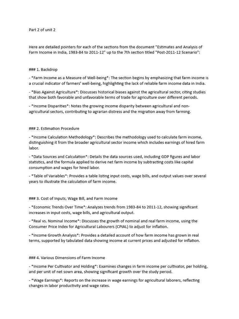 Part 2 Of Unit 2 Notes Pdf Income Agriculture 