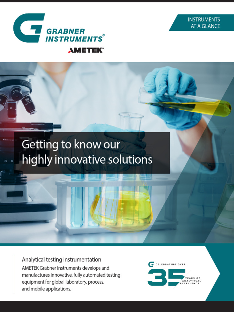 Grabner Instruments Overview Brochure - A4 | PDF | Calibration | Gasoline