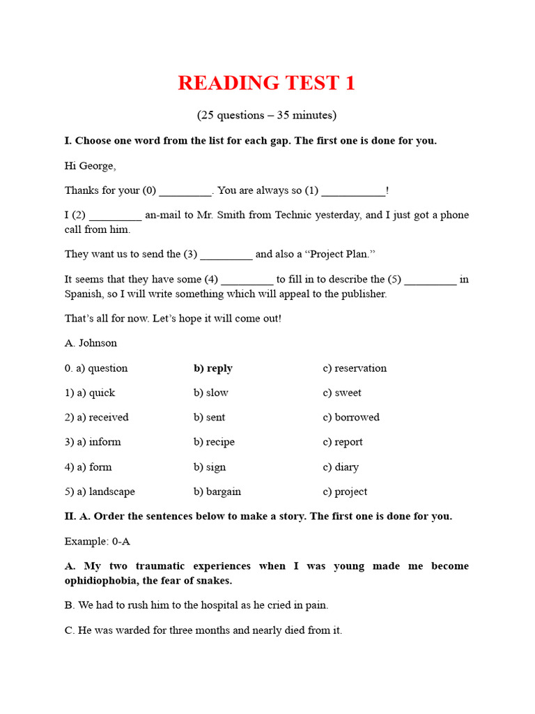 Reading Test 1 | PDF | Tornadoes | Storms