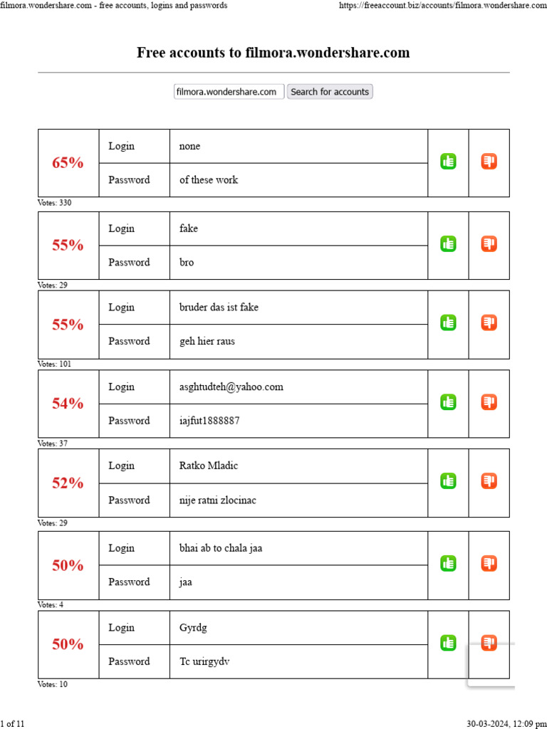 Free Accounts, Logins and Passwords | PDF | Secure Communication | Obfuscation
