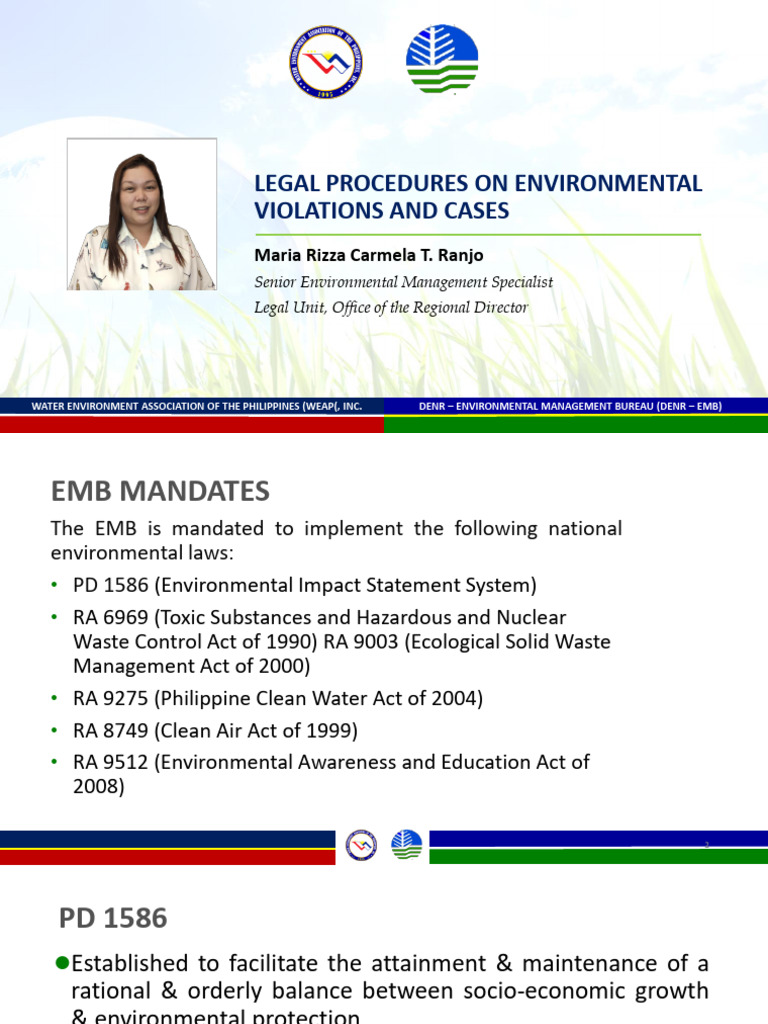 Legal Procedures for Environmental Violations | PDF | Municipal Solid ...