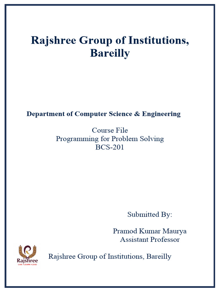 Course File | PDF | Operating System | Control Flow