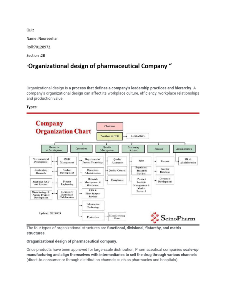 Organizational Design in Pharma Companies | PDF | Clinical Trial | Drug ...