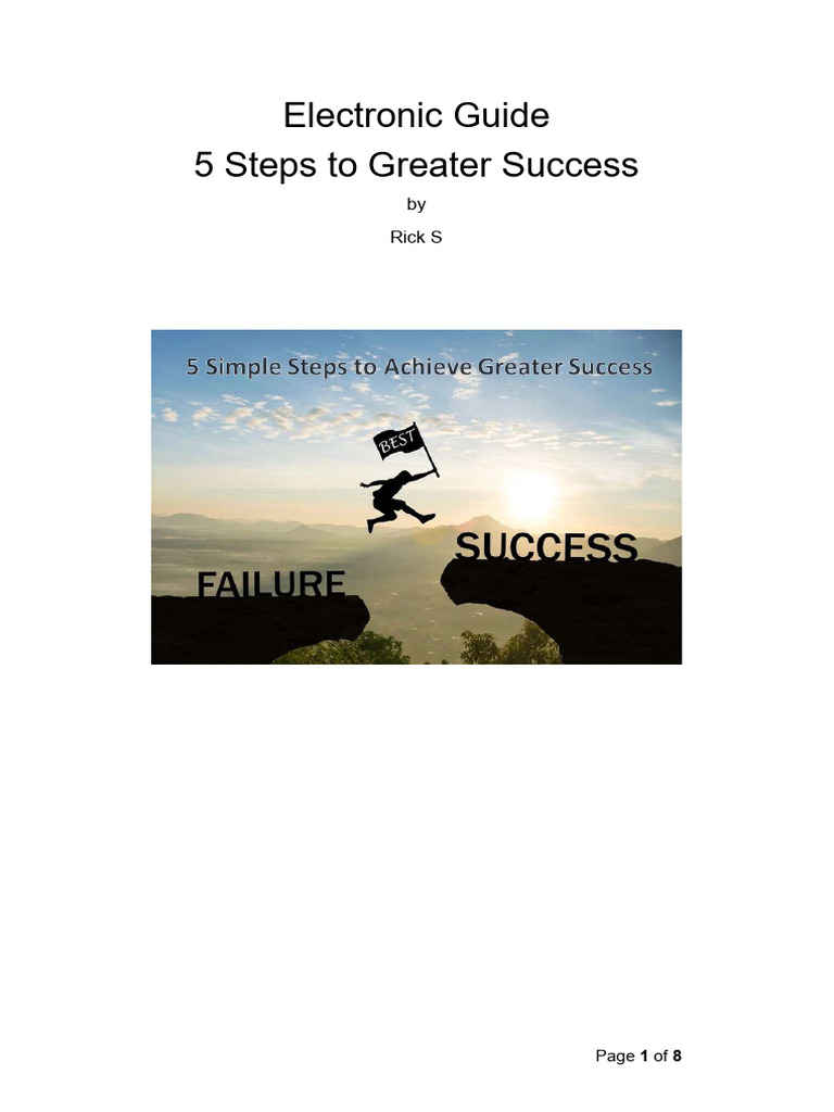 5 Steps to Achieve Your Goals | PDF | Goal | Goal Setting