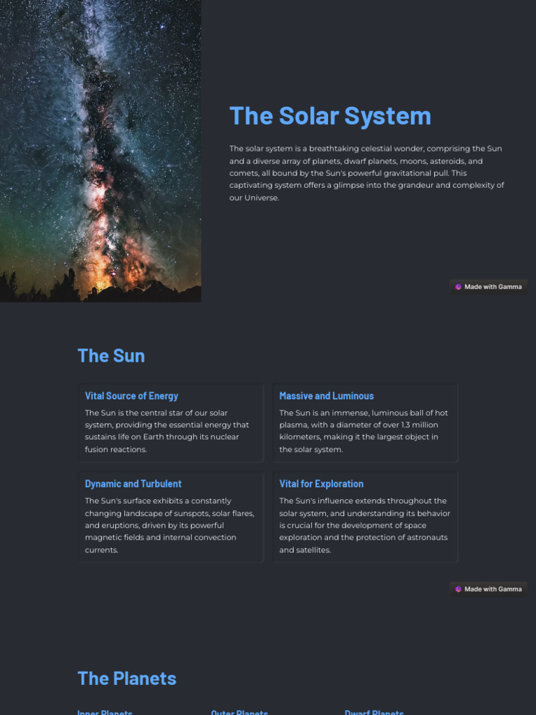 The Solar System | PDF | Planets | Solar System