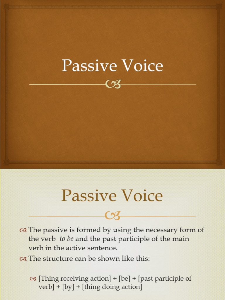 Passive | PDF | Verb | Linguistic Morphology