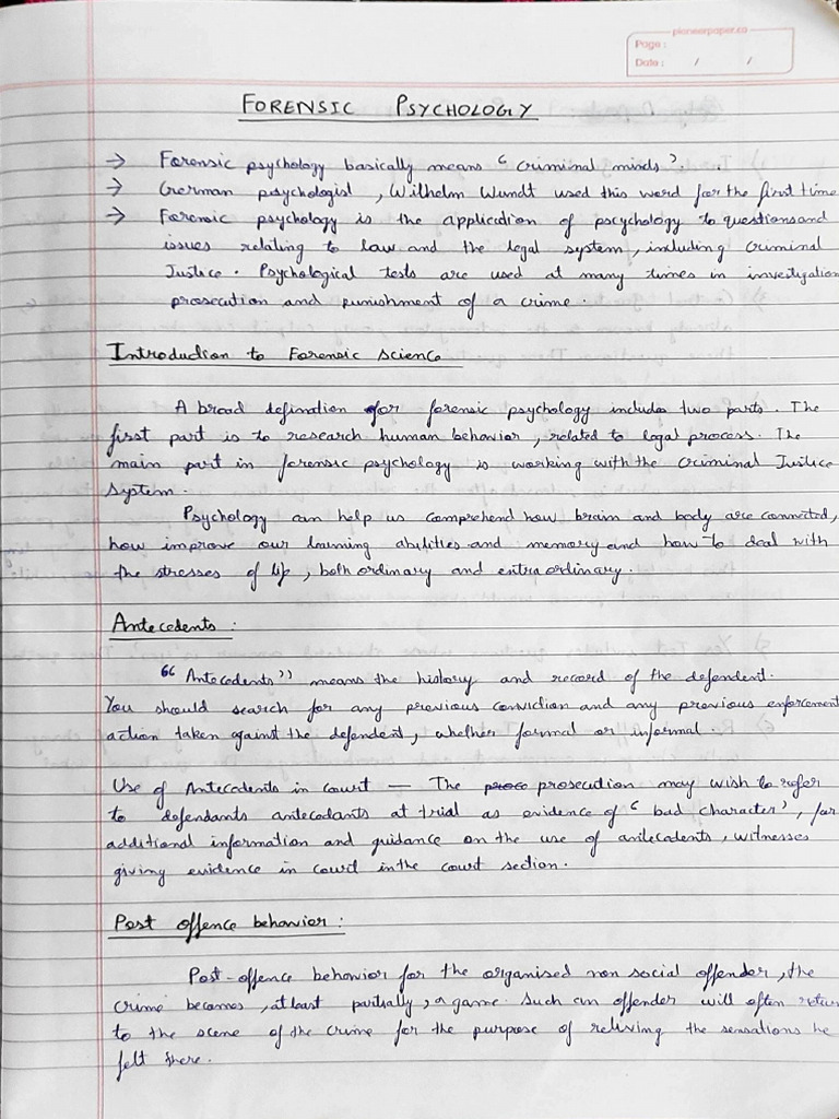 Forensic Psychology | PDF