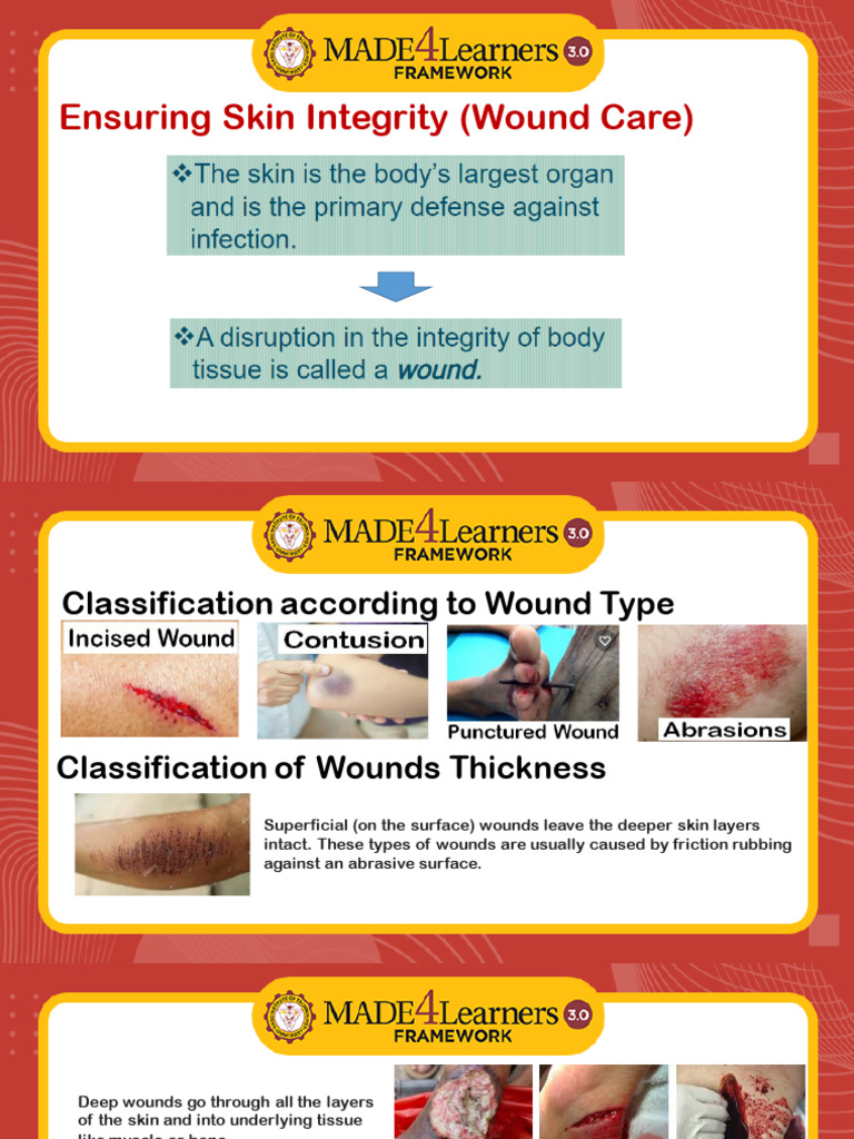 Fundamentals of Nursing - Ensuring Skin Integrity and Wound Care-1 | PDF