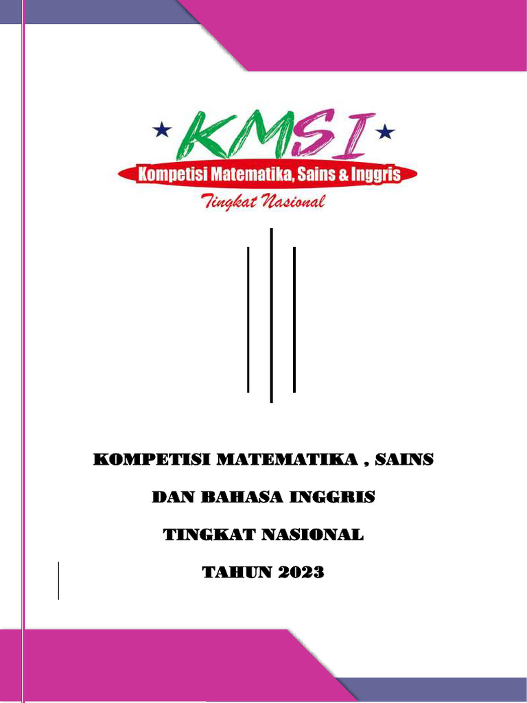 Lomba KMSI 2023: Kompetisi Matematika Nasional | PDF | Perjalanan