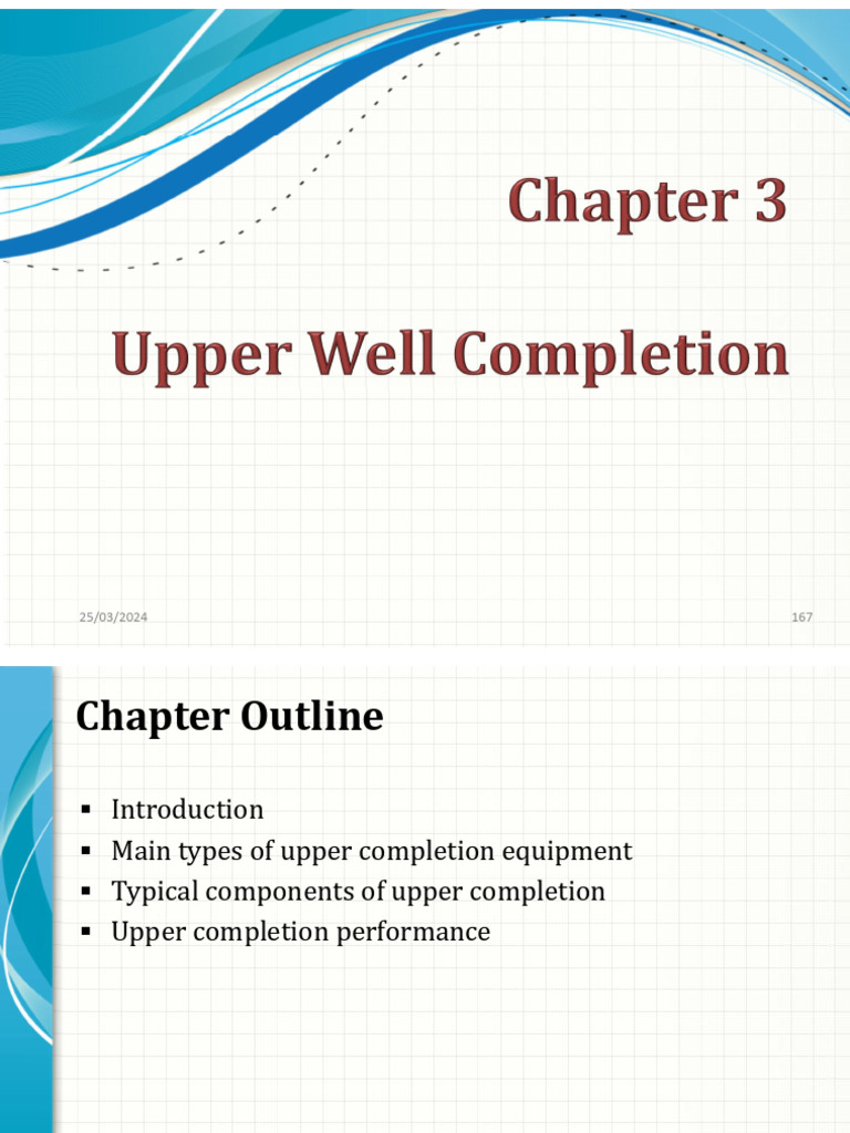 Upper Well Completion | PDF | Casing (Borehole) | Chemical Engineering
