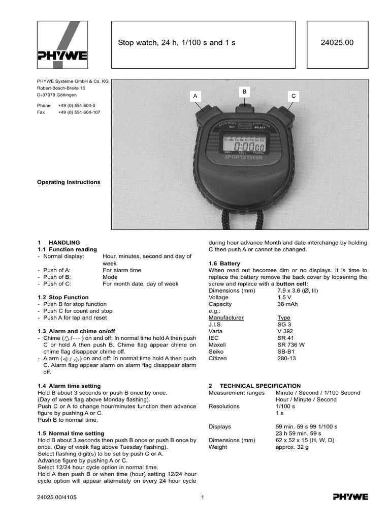 Digital Stopwatch | PDF | Waste Management | Waste