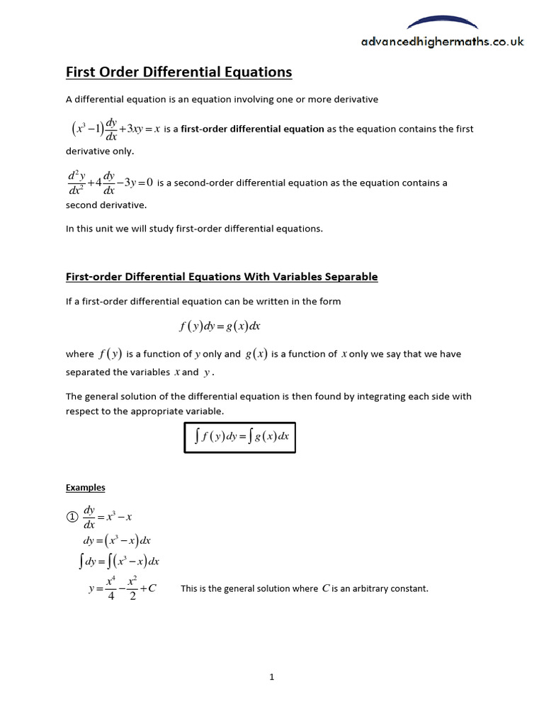 Differential Equations 2 | PDF | Equations | Radioactive Decay