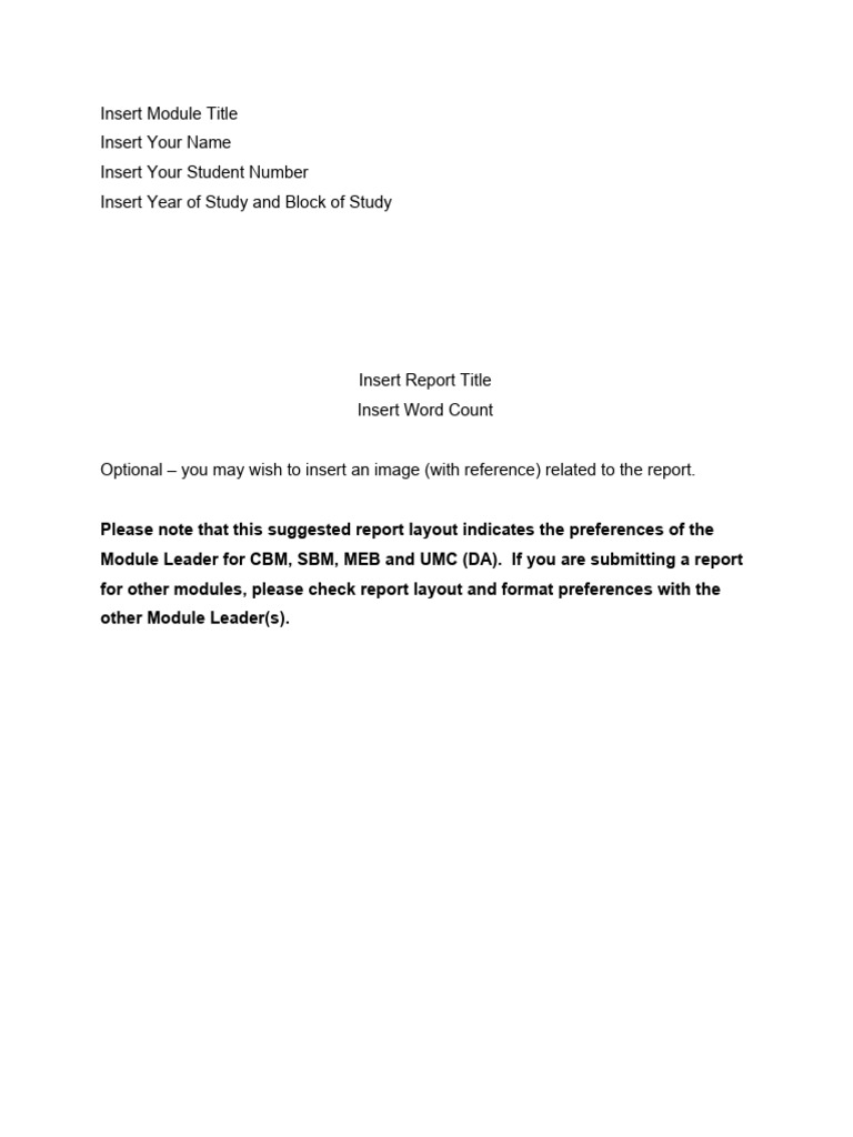 Report Template | PDF | Critical Thinking