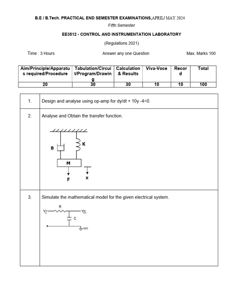Ee3512 Ci Lab 2021R | Download Free PDF | Control Theory | Applied Mathematics