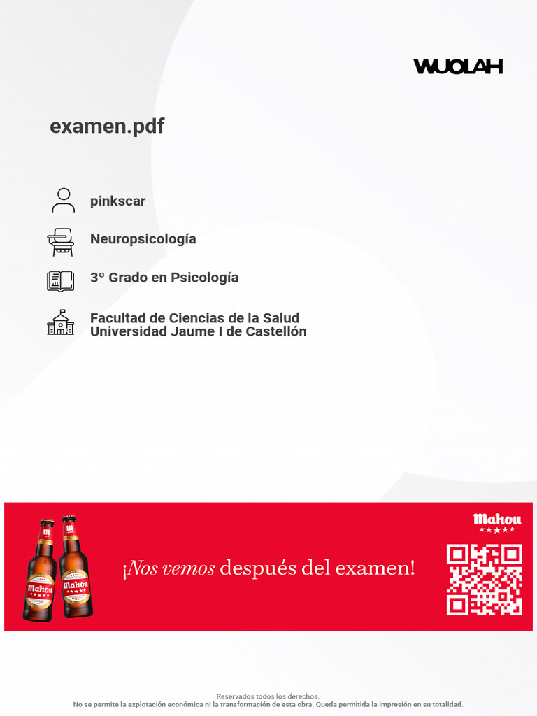 Wuolah Free Examen | PDF