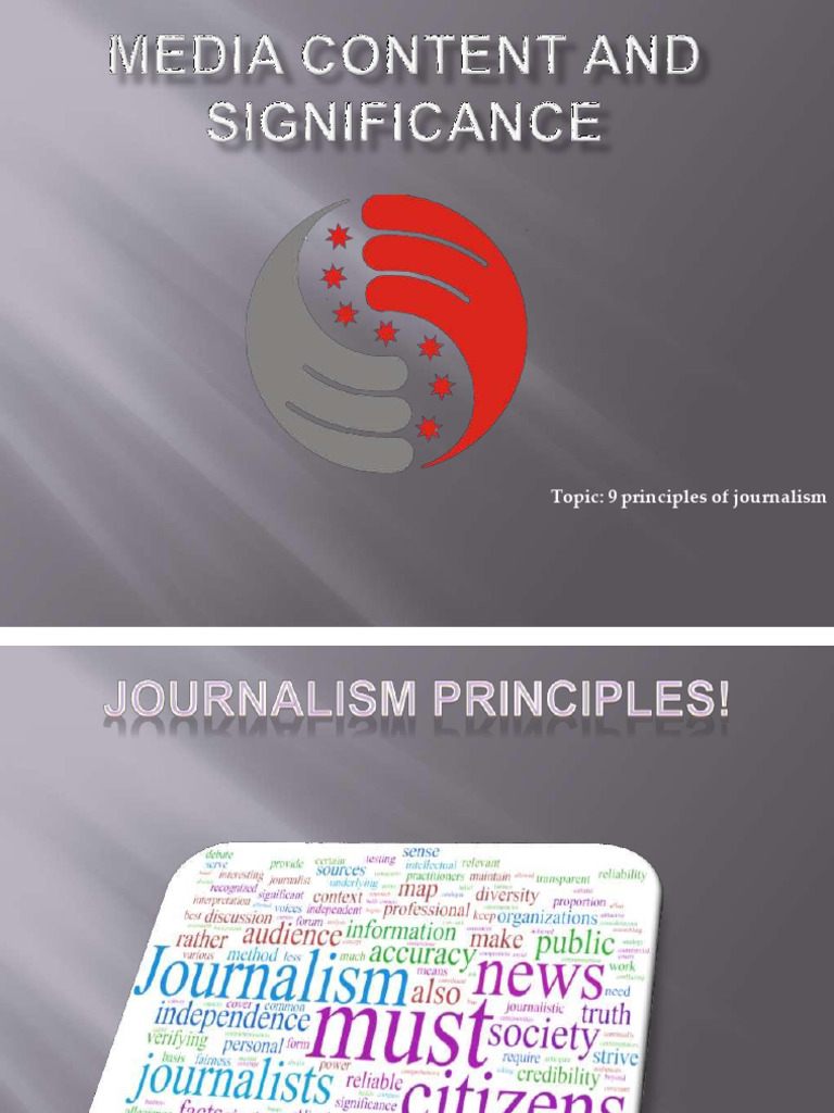 Principles of Journalism | PDF | Journalism | News