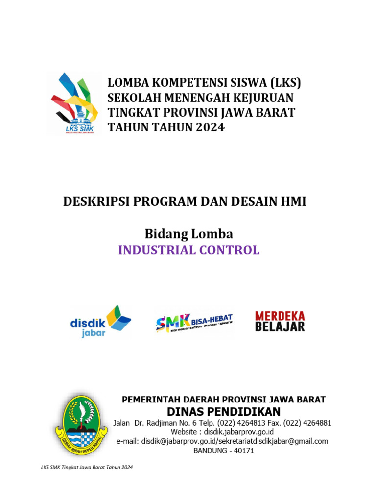 Deskripsi Program Dan Desain HMI LKS Jabar - Industrial Control 2024 ...