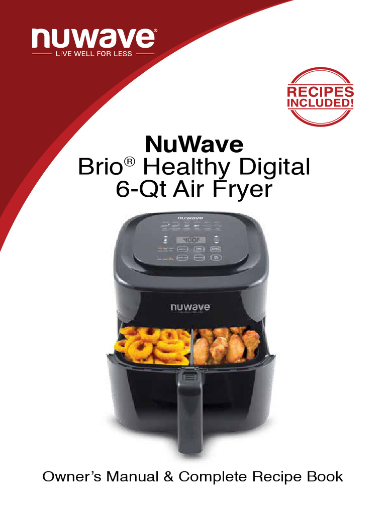 NuWave 6 QT Healthy Digital Air Fryer User Manual | PDF | French Fries | Cuisine