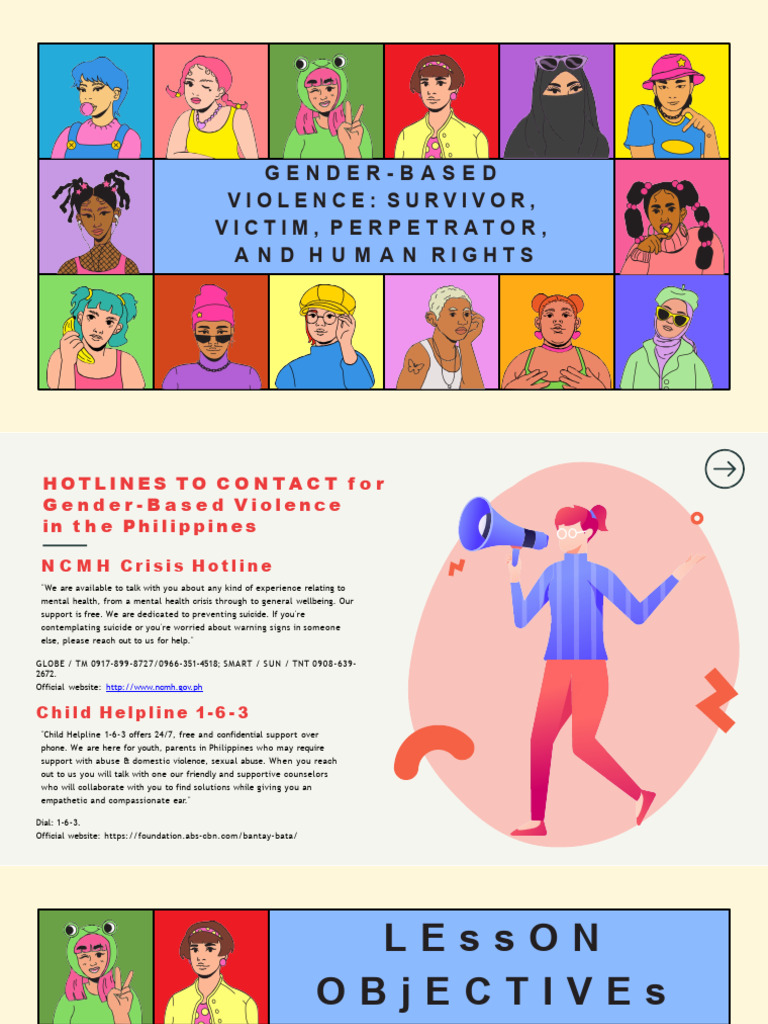 Gender Based Violence Survivor Victim Perpetrator and Human Rights ...