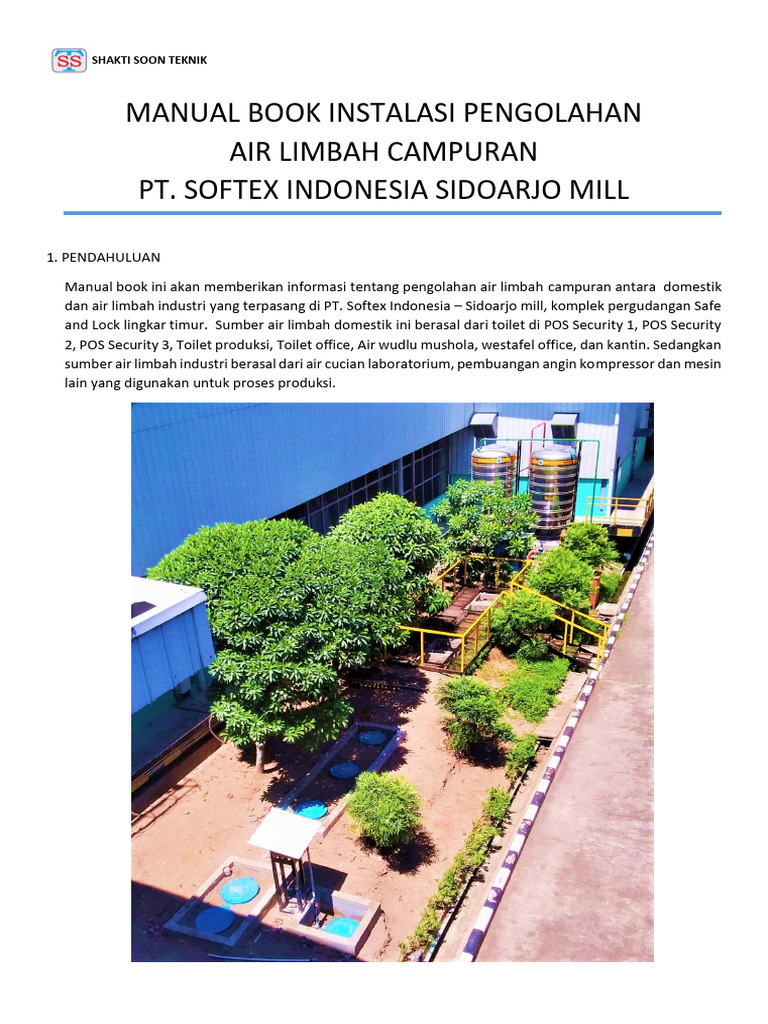 Manual IPAL Campuran PT Softex | PDF