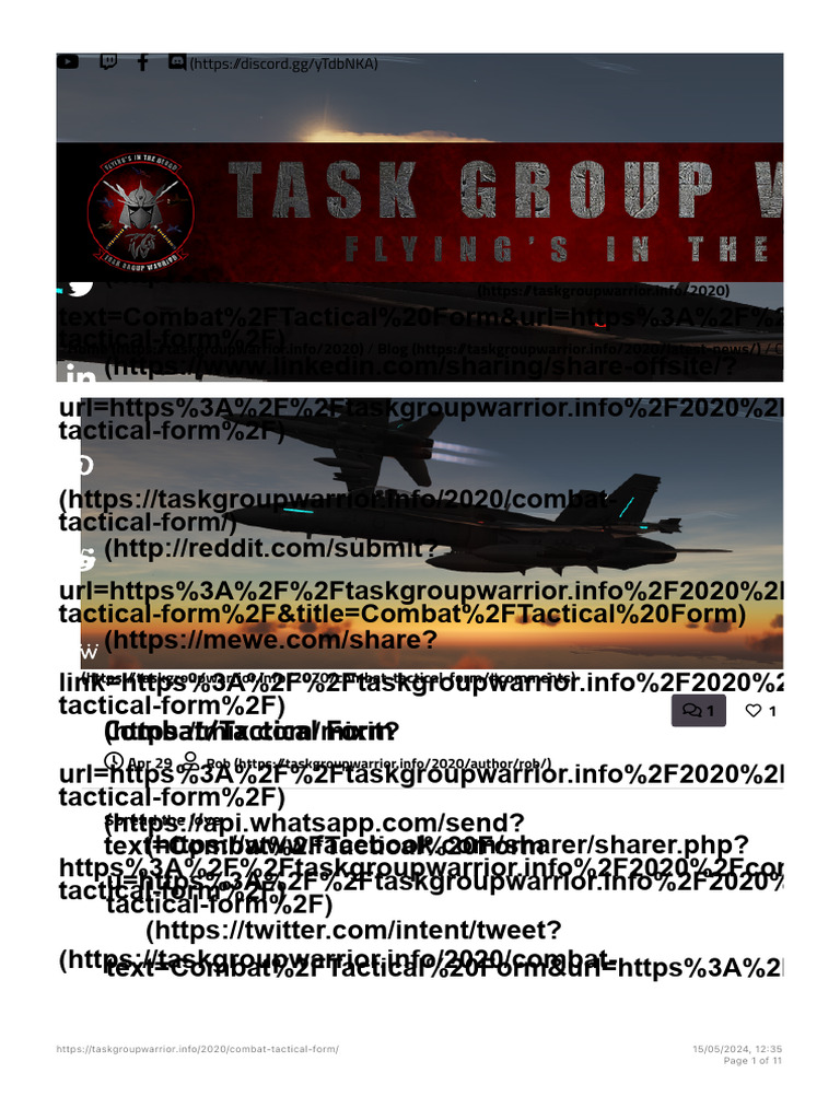 Combat-Tactical Form - Task Group Warrior | Download Free PDF ...
