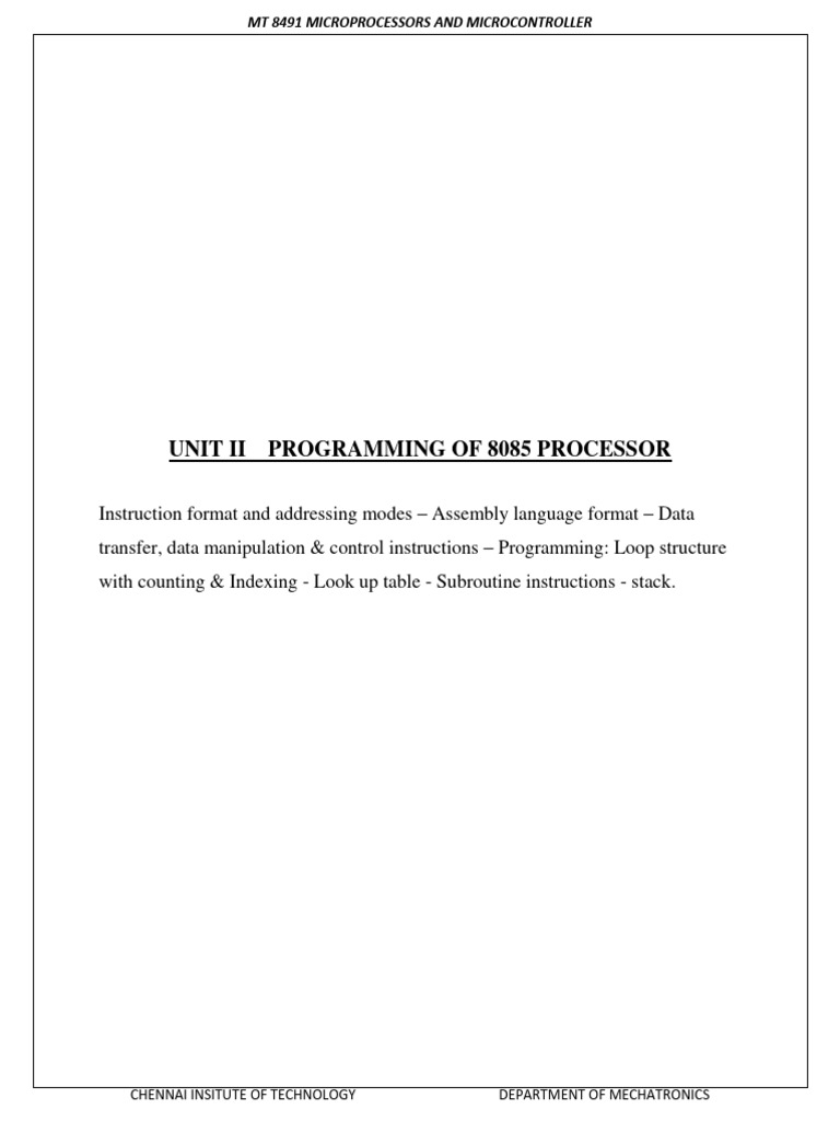 02 MPMC Unit 2 and 3 | PDF | Input/Output | Integrated Circuit
