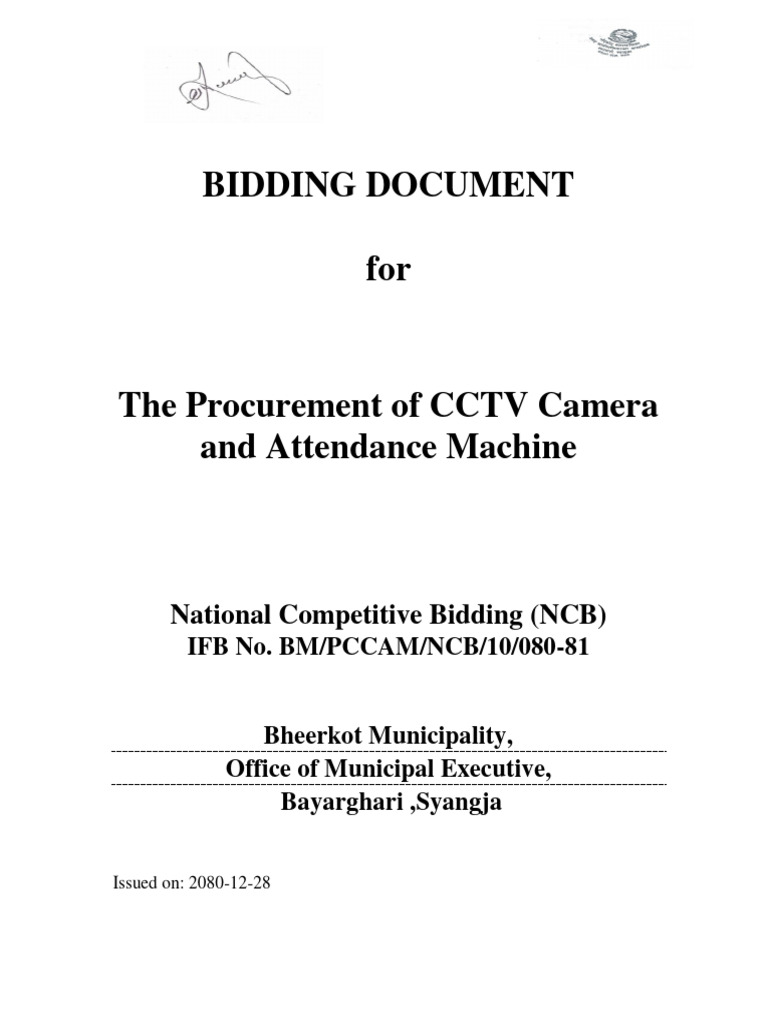 CCTV Camera | PDF | Procurement | Prices