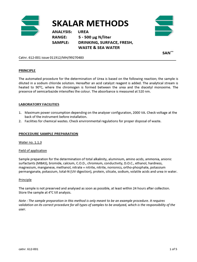 Urea | Download Free PDF | Urea | Sodium Chloride