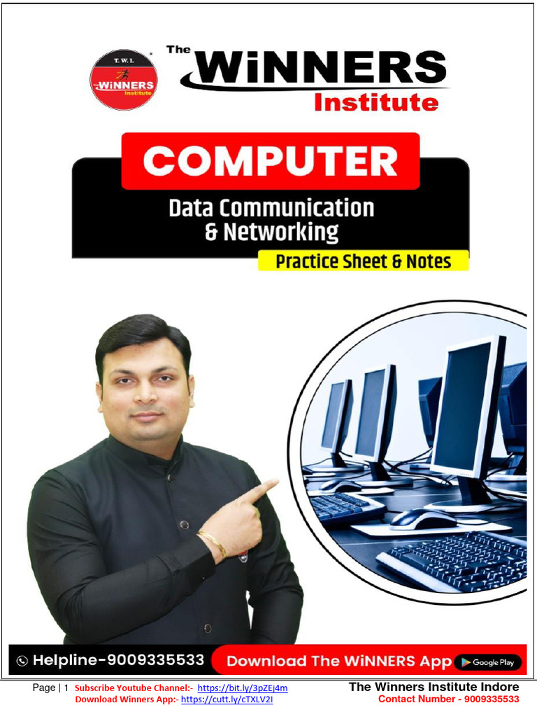 Data Communication & Networking: The Winners Institute Indore | PDF | Network Topology ...