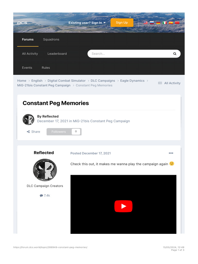 Constant Peg Memories - MiG-21bis Constant Peg Campaign - ED Forums ...