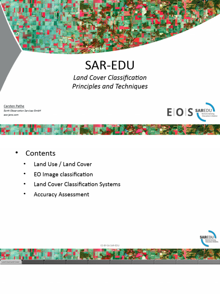 SAR-EDU II Land Cover Classifications | PDF | Sampling (Statistics ...