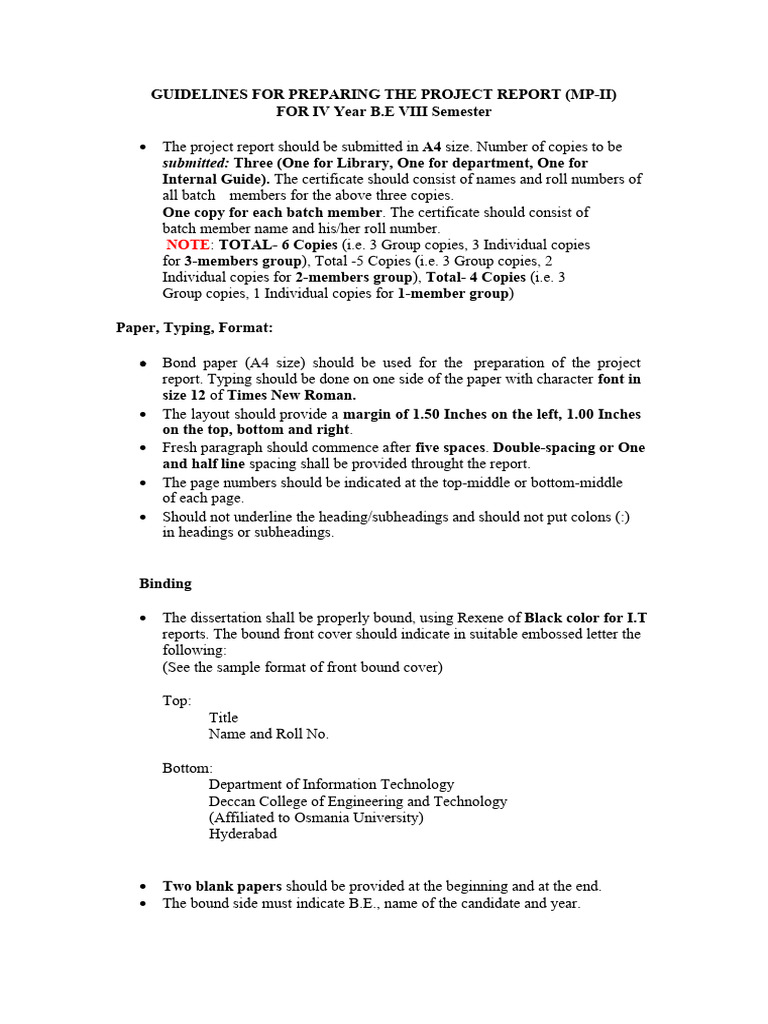 Project Guidelines (MP-II) - B.E I.T 2024 | PDF | Use Case | Computing