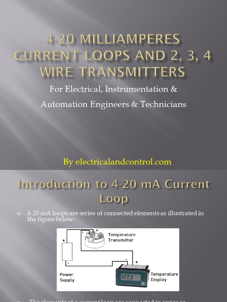 4 - 20 MA Transmitter | PDF | Power Supply | Electric Power Transmission