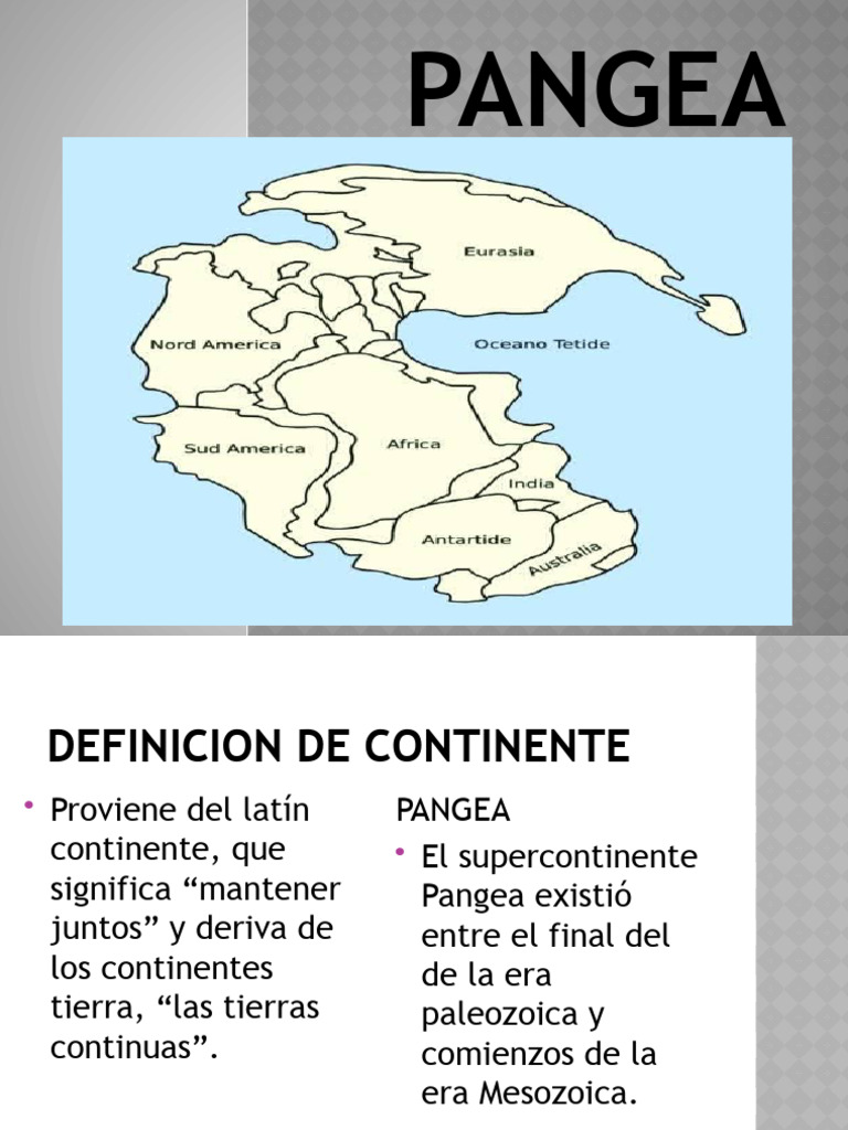 Pangea | PDF | Ciencias de la Tierra | Geología